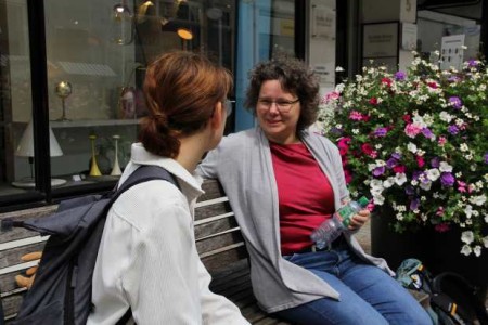 Science Bench der HSBI in der Bielefelder Altstadt: „Lasst uns über ...